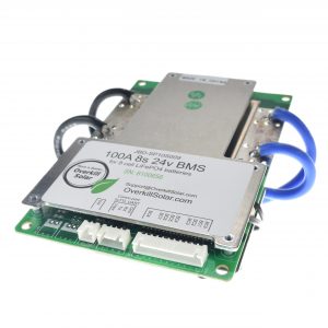 8s BMS 100a LifePo4 with 24″ 8ga Wires – Overkill Solar