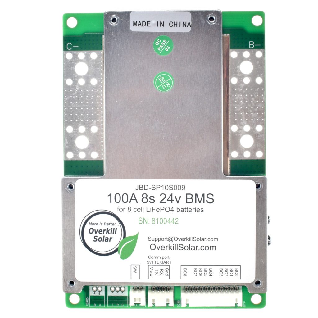 8s BMS 100a LifePo4 without Wires – Overkill Solar
