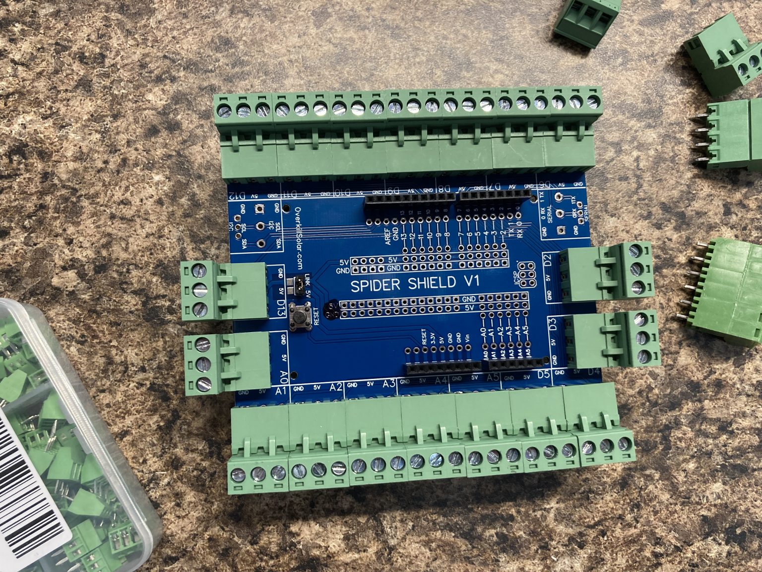 Arduino Uno Spider Shield V1 – Overkill Solar