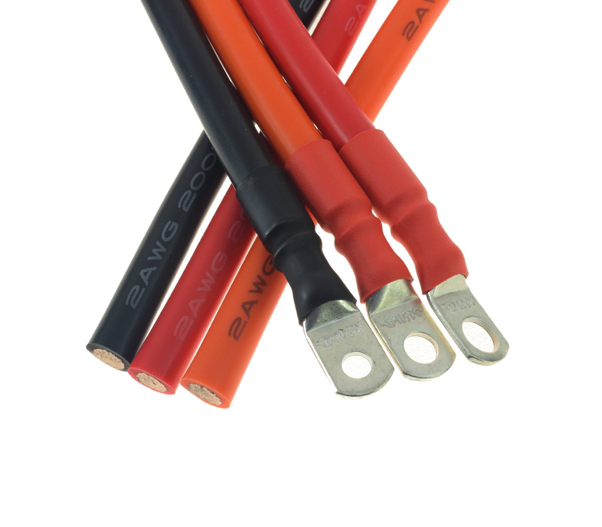 2ga silicone wire with custom crimped ends – Overkill Solar